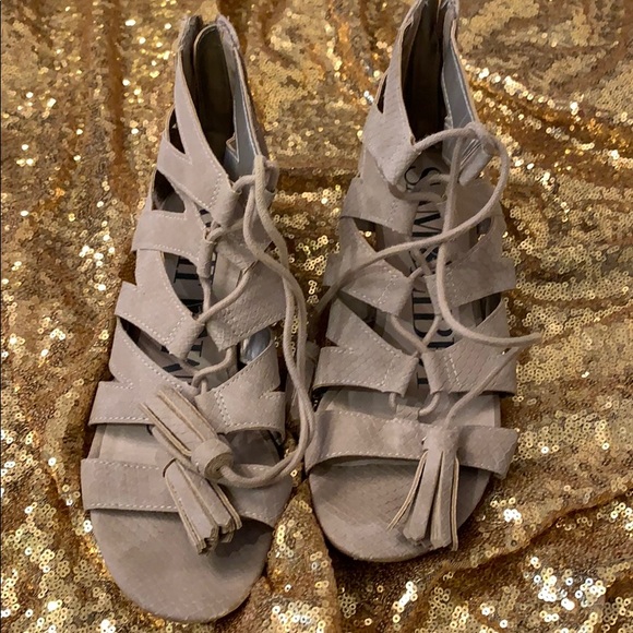 Sam & Libby | Shoes | Sam And Libby Tie Up Tassel Sandals | Poshmark